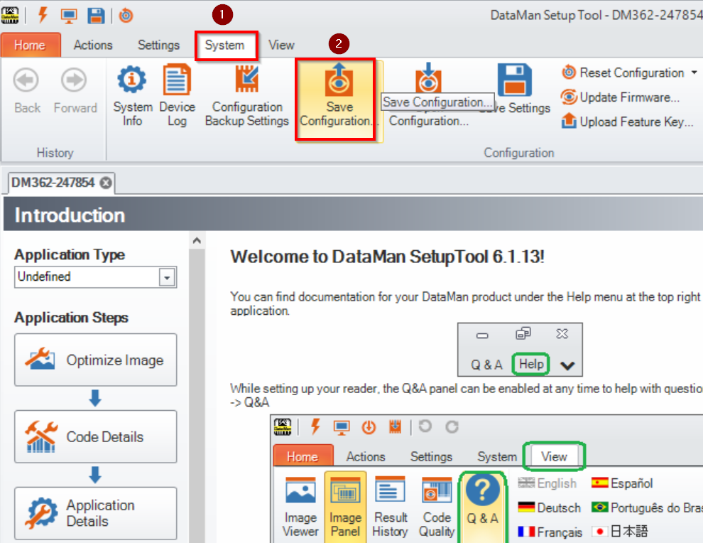 How to Back up the Settings of a DataMan Reader to a File | Cognex ...