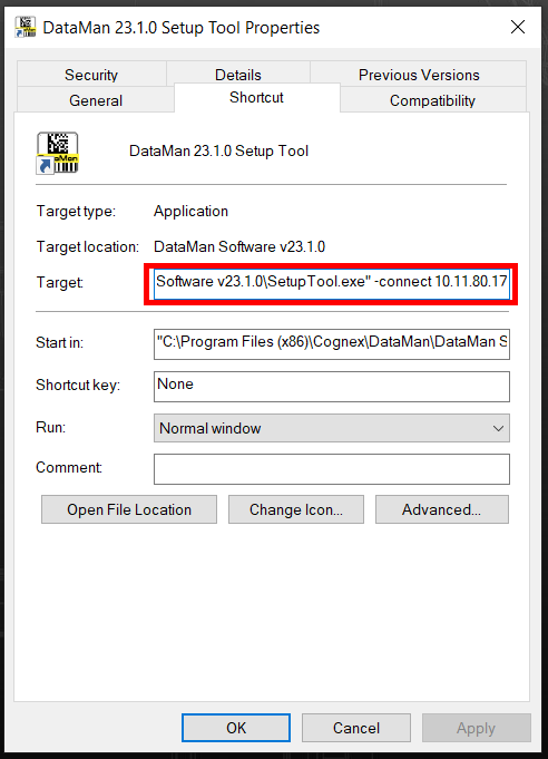 How to Automatically Connect to a Specific DataMan When Opening the Setup Tool | Cognex Support ...
