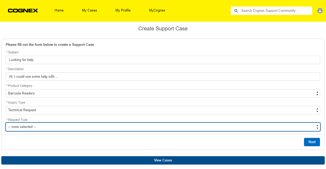 How to Manage a Case in Cognex Support Community | Cognex Support Community
