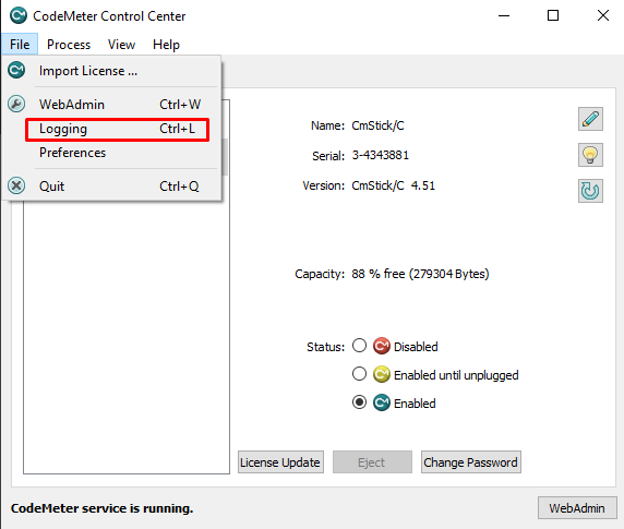 Generating CodeMeter logs | Cognex Support Community