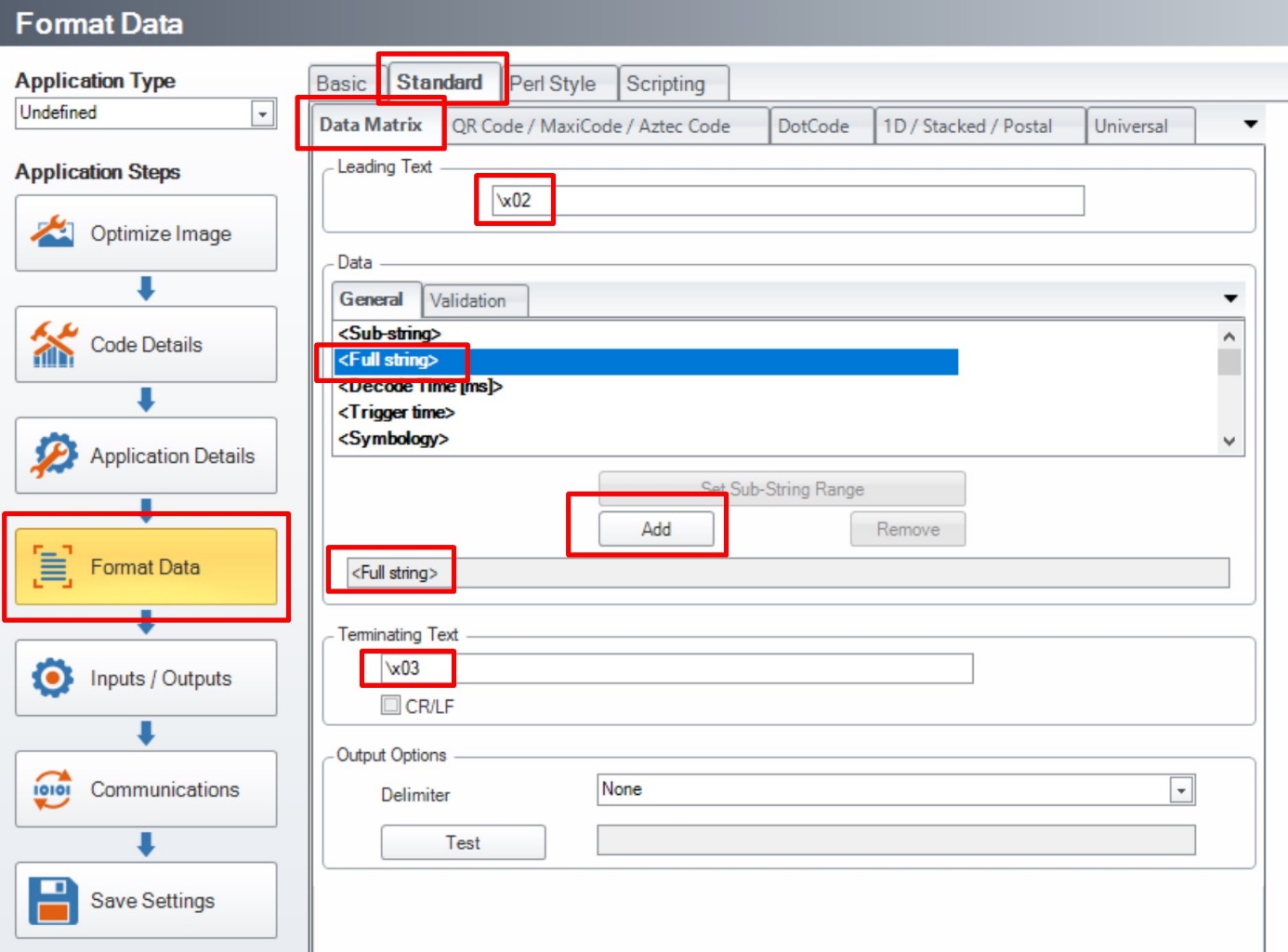 DataMan output string with STX ETX | Cognex Support Community