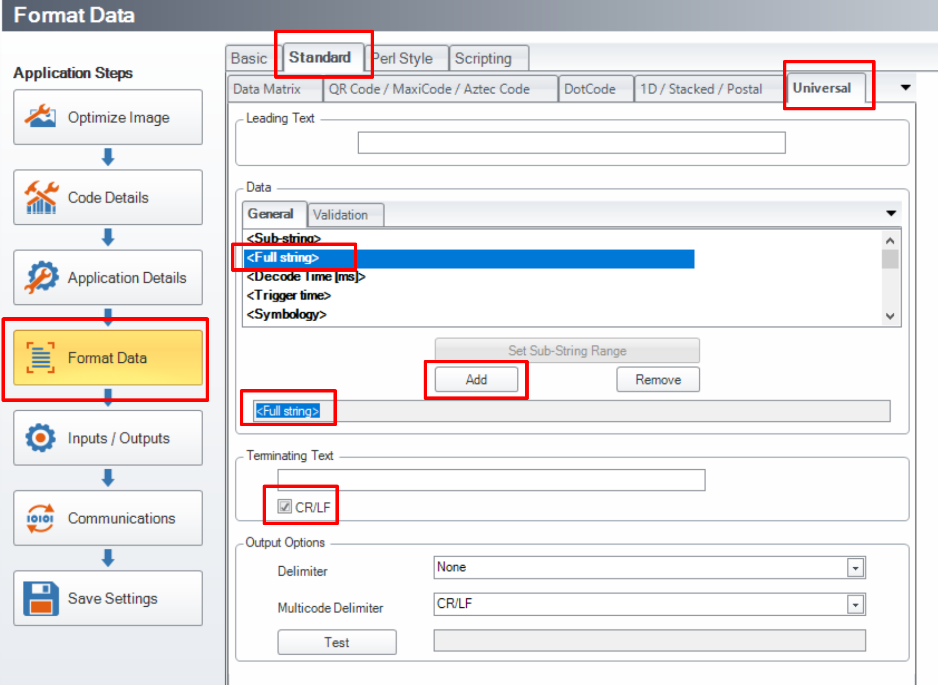 DataMan HandHeld Reader How To Avoid Carriage Return (CRLF) in case of ...