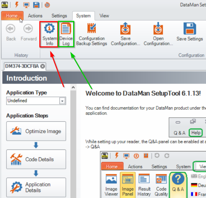 How to Check a DataMan’s System Information and Device Log | Cognex ...