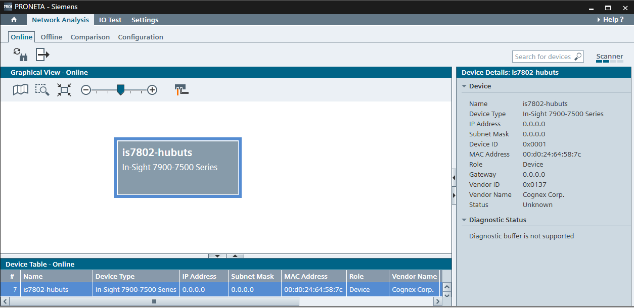 [In-Sight] In-Sight camera turns to DHCP when using PROFINET ...