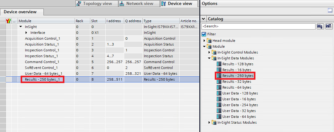 [In-Sight] How to send more than 250 bytes result data from In-Sight ...