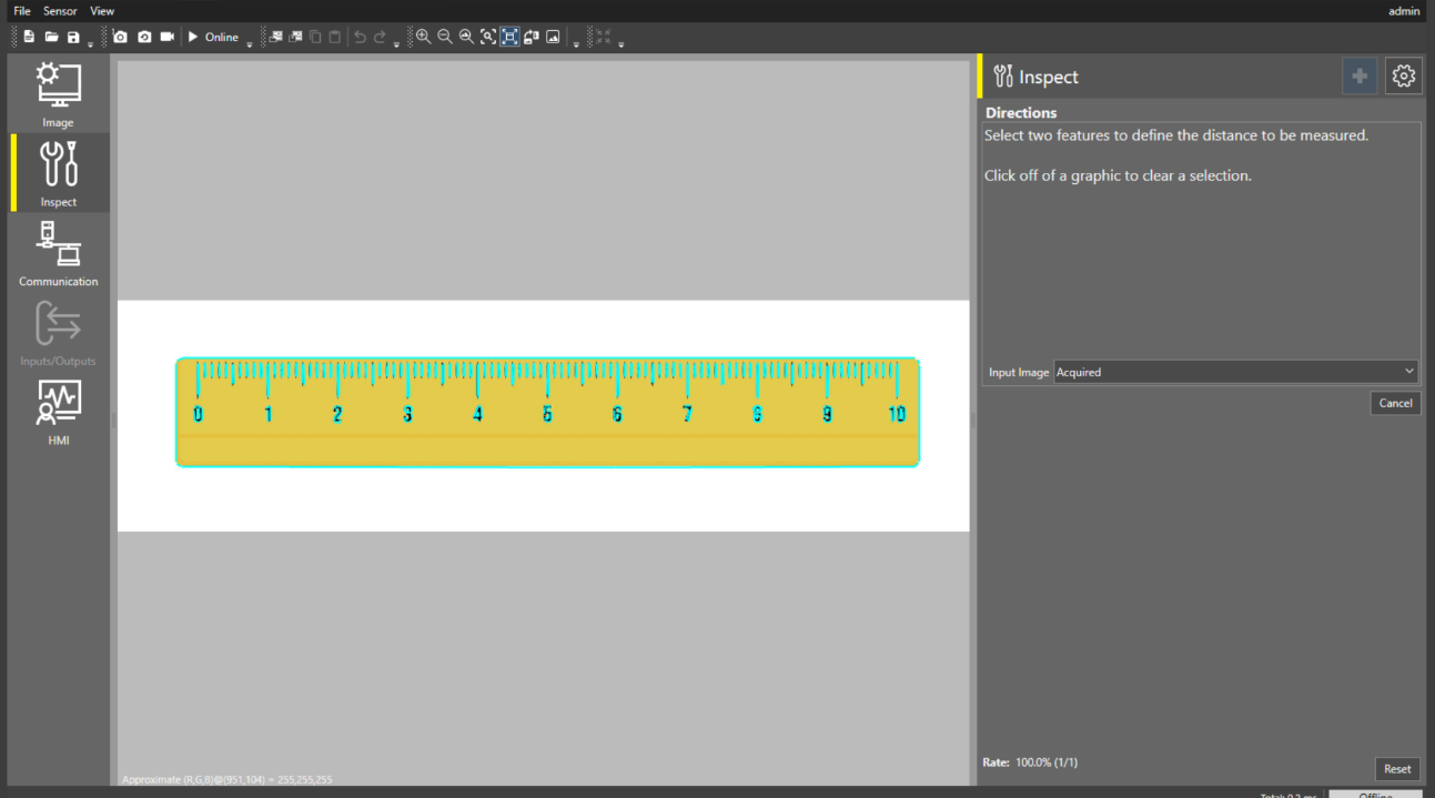 [In-Sight ] How To Measure Distance Between Two Edges in In-Sight ...