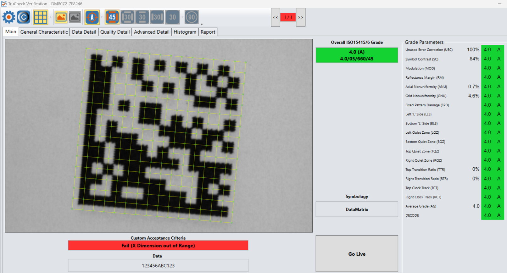 [DataMan] DataMan Verifier X Dimension Out of Range Issue | Cognex Support Community