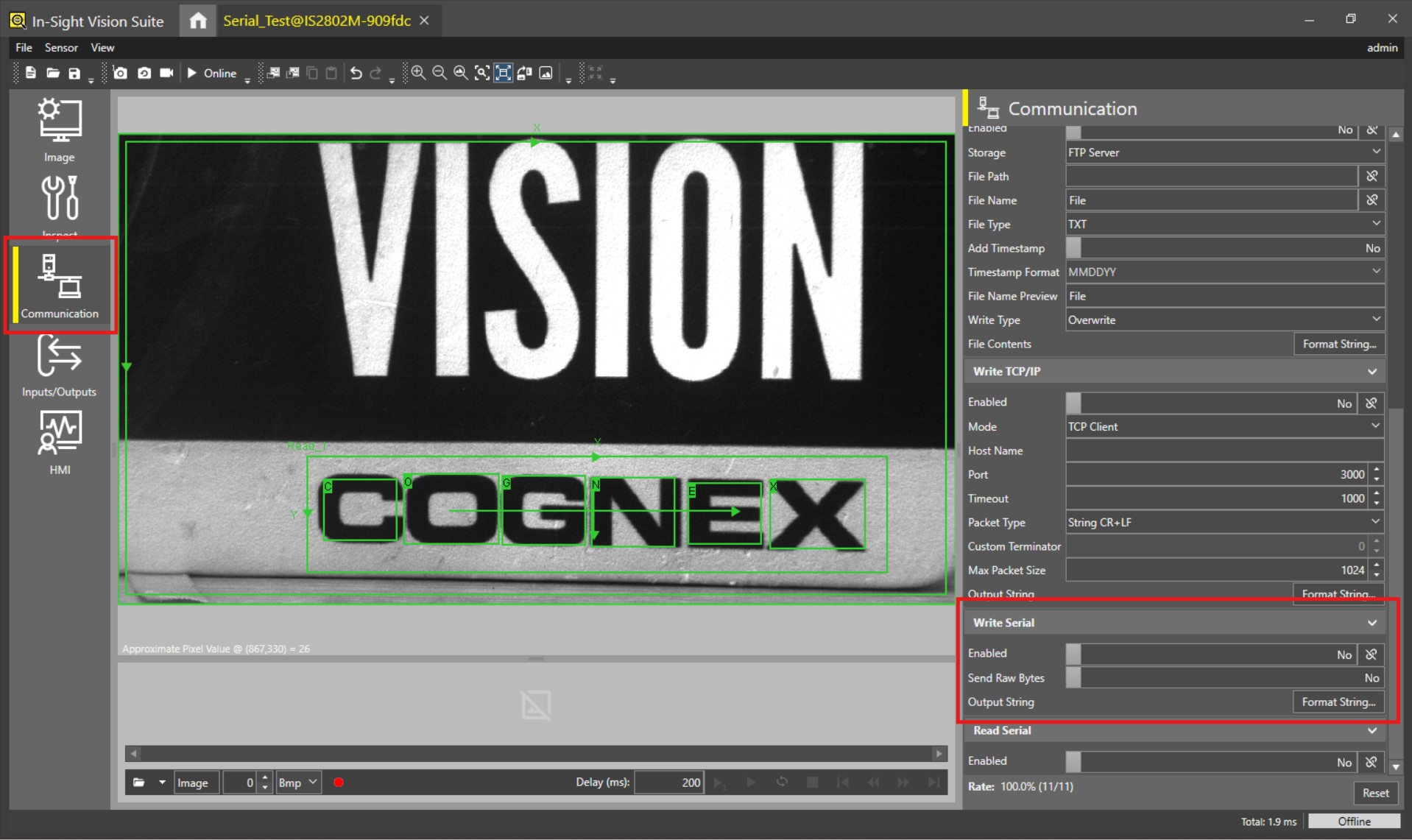 [In-Sight] How To Use Serial Communication in EasyBuilder View Of In-Sight Vision Suite | Cognex ...