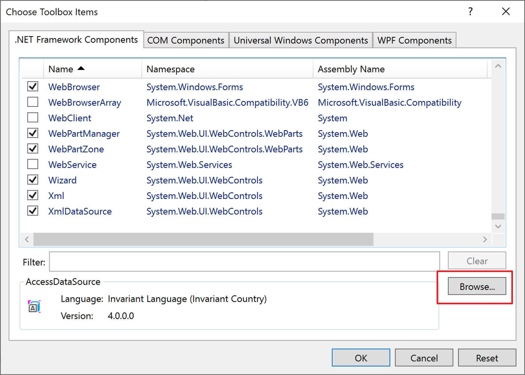 [VisionPro] How to add Controls to Visual Studio Toolbox after versions VisionPro 9.3 | Cognex ...