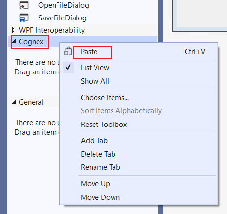 [VisionPro] How to add Controls to Visual Studio Toolbox after versions VisionPro 9.3 | Cognex ...