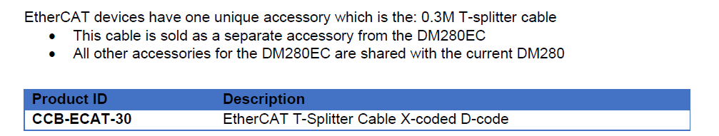 [DataMan] What are the DataMan 280 EtherCAT Models? | Cognex Support ...