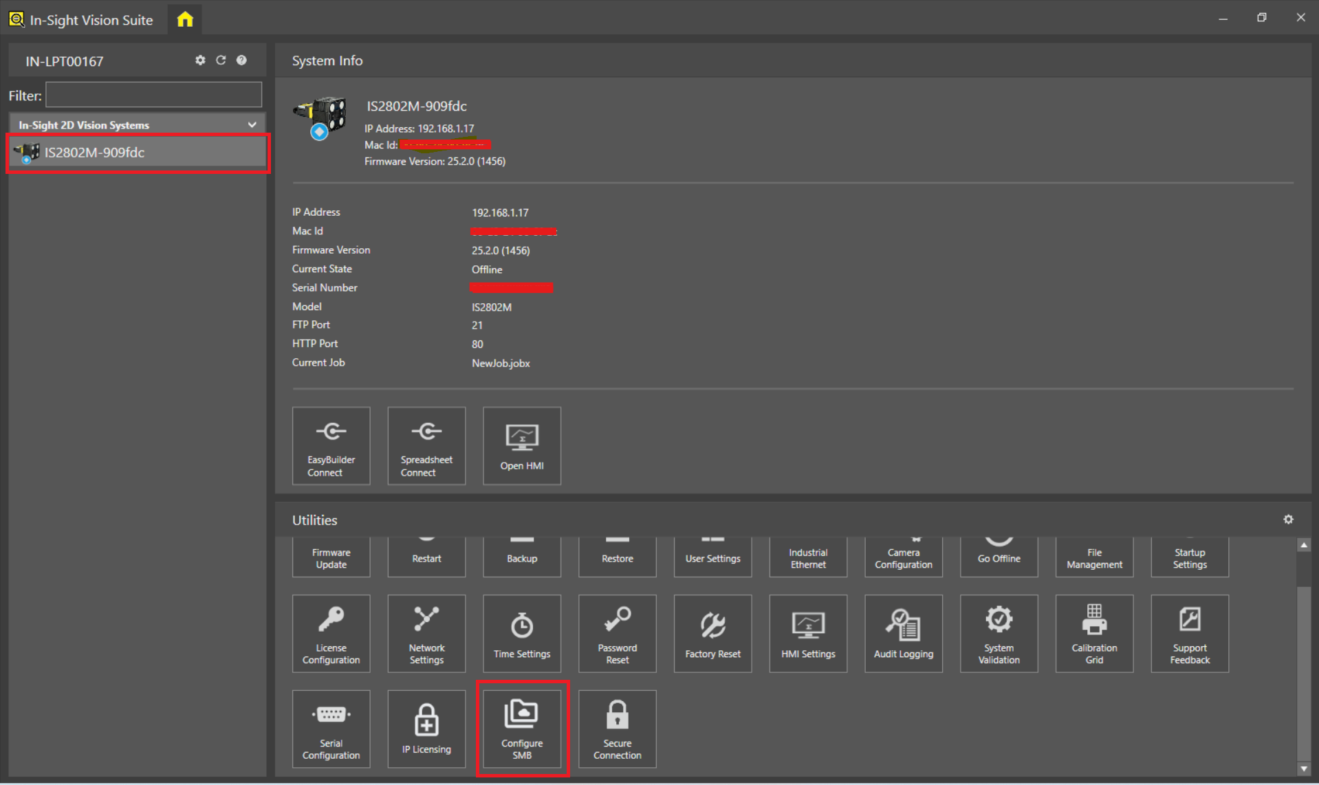 [In-Sight] How To Configure And Use Server Message Block (SMB) Utility To Access and Manage High ...
