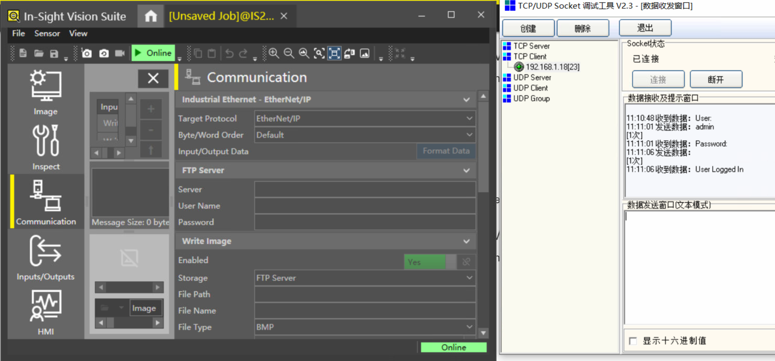[In-Sight] ISVS 怎么使用Native Command切换Job和更改Easybuilder中Math工具的数据 | Cognex Support Community