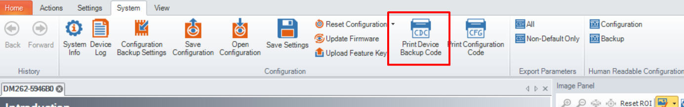 [DataMan] DataMan 장치 백업 코드 생성 절차 | Cognex Support Community